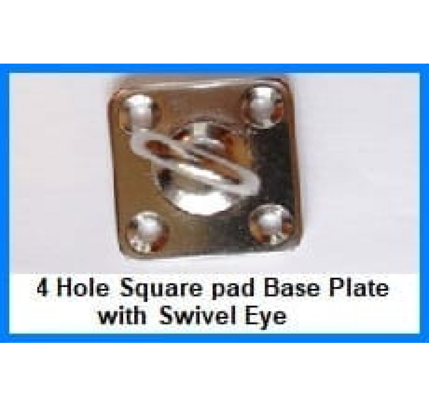 Four Hole Swivel Eye Plate | Eye & Base Plates | Rope Services Direct