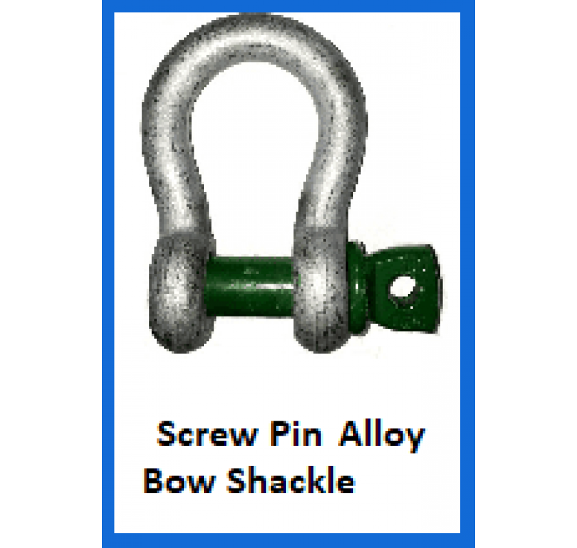 Screw Pin Alloy Bow Shackle | Lifting Shackles | Rope Services Direct
