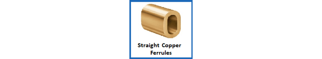 Straight Copper Ferrules | Ferrules | Rope Services Direct