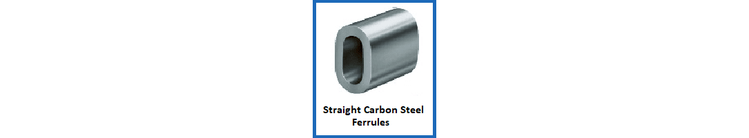 Straight Carbon Steel Ferrules | Rope services Direct | Wire Rope ...