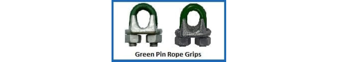 Green Pin Wire Rope Grips | Wire Rope Fittings | Rope Services Direct