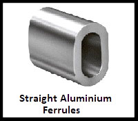Aluminium Ferrules | Wire Aluminium Rope Ferrule - Rope Services Direct