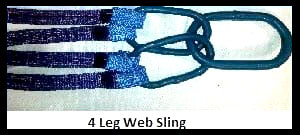 Multi Leg Slings | Buy 2-Leg & 3-Leg Slings | 4 Leg Web Sling