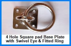 Eye Plates & Base Plates | Rope Fittings | Rope Services Direct