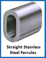 Stainless Steel Ferrules | Wire Rope Ferrule | Rope Services Direct ...